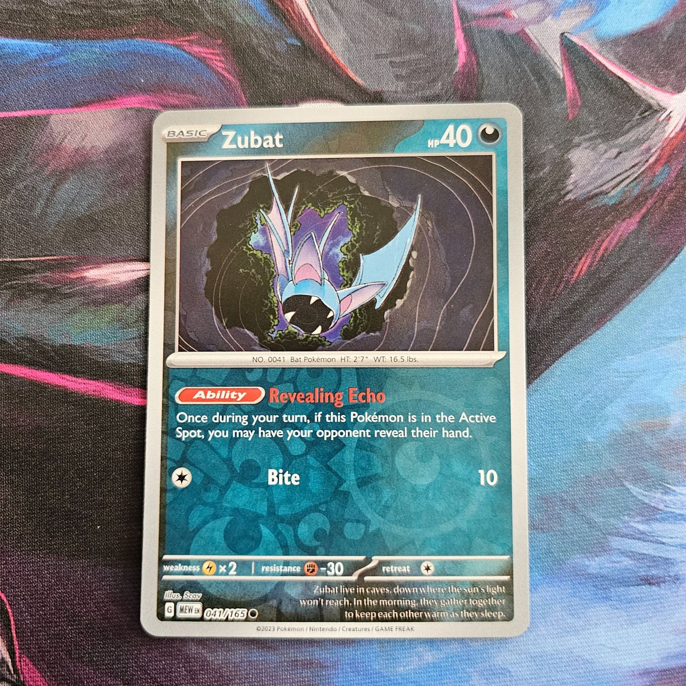 Pokemon Zubat MEW 151 EN 041/165 Reverse Holo (Gebraucht) in Zofingen ...