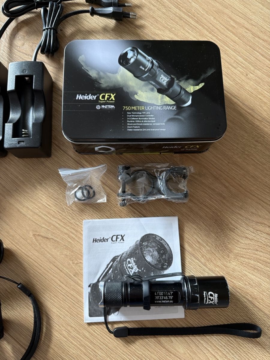 Heider CFX Super Power Taschenlampen Set LED 750m (Gebraucht) in ...