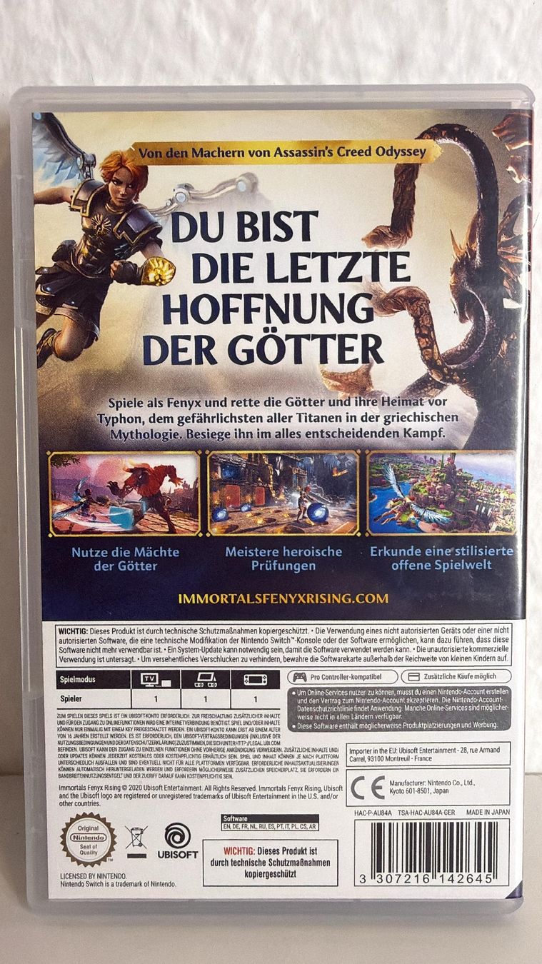 Immortals Fenyx Rising - Nintendo Switch Game Top Condition (Gebraucht ...