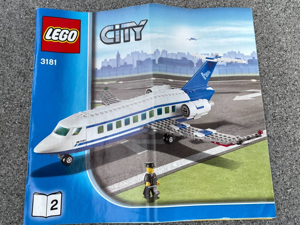 LEGO City # 3181 FLUGZEUG mit Pilot und Anleitung | Kaufen auf Ricardo