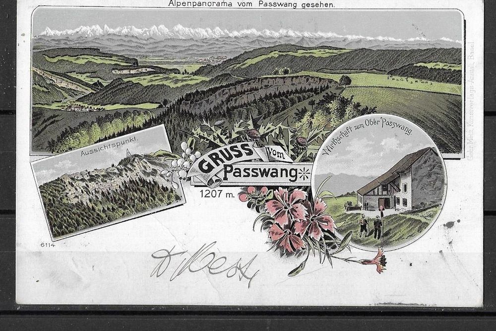 SO Gruss vom Passwang 1902 (Litho) (Gebraucht) in Schocherswil für CHF 10 – mit Lieferung auf ...