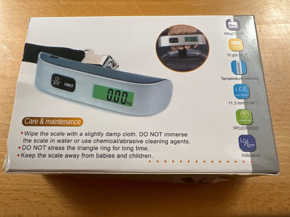 Digitale Reise-Gepäckwaage 50 kg neu, original verpackt (Neu und originalverpackt) in Wolfhausen ...