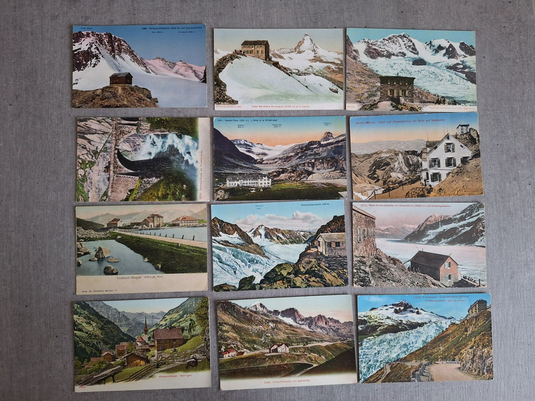 24 Ansichtskarten der Schweiz, Pässe und SAC Hütten (Gebraucht) in Lohn-Ammannsegg für CHF 10 ...