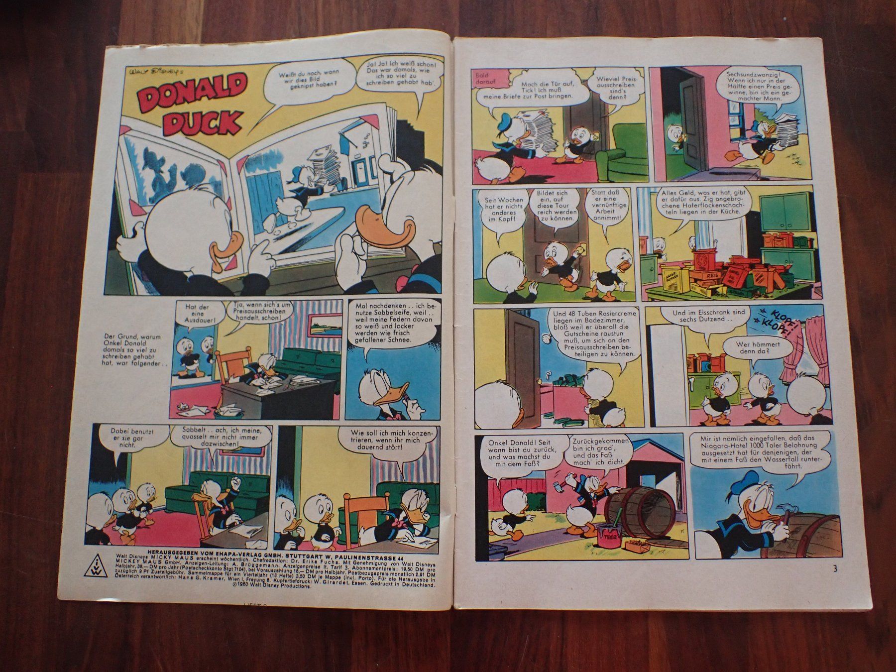 antikes MICKY MAUS Comic Heft Nr. 9 von 1960 Walt Disney (Gebraucht) in ...