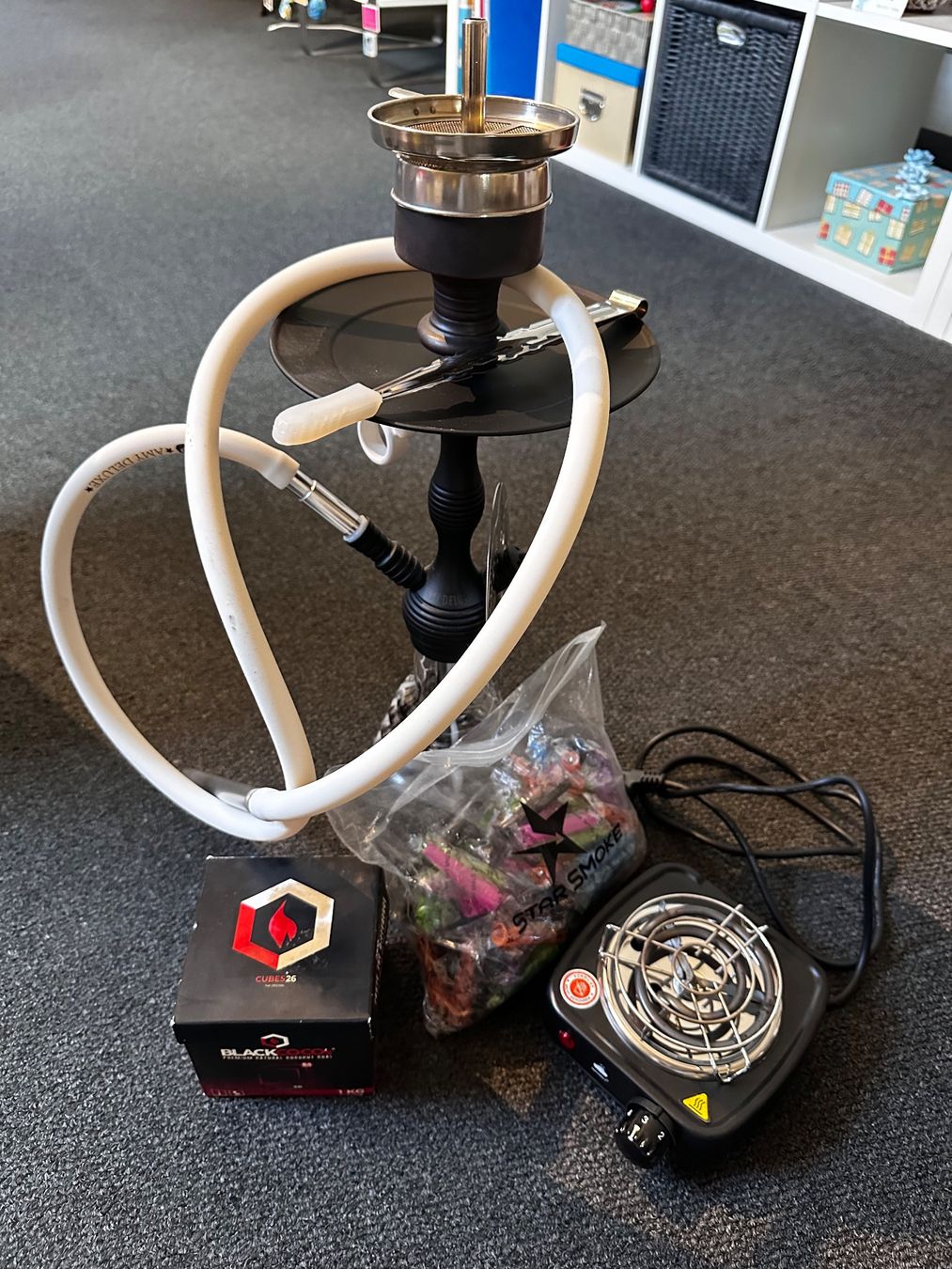 Shisha Wasserpfeife Army Deluxe mit Zubehör - Top Zustand! (Neu (gemäss ...