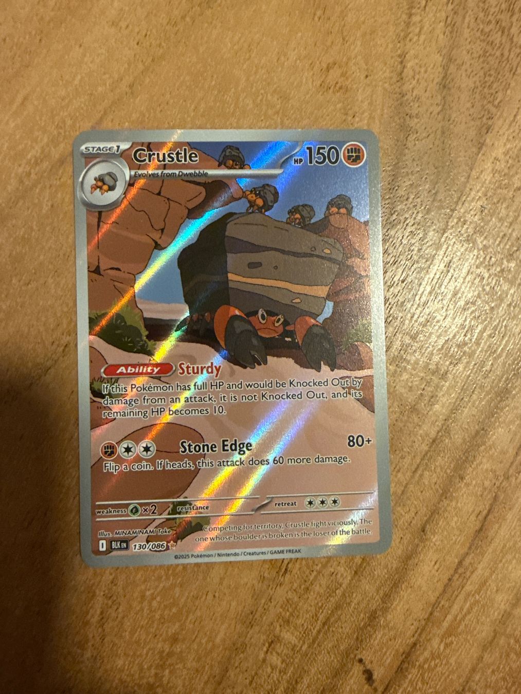 Pokemon Crustle Illustration Rare 130/086 ab 1.- (Gebraucht) in ...