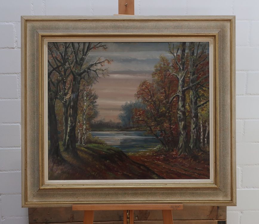 Gemälde "Wald mit Teich" | Kaufen auf Ricardo