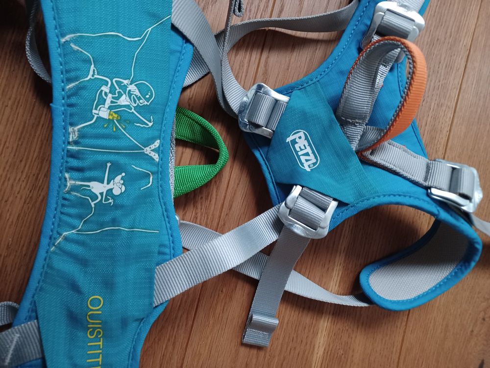 Petzl Kinder Ouistiti Komplettgurt und 2 paar Kletterfinken (Gebraucht ...