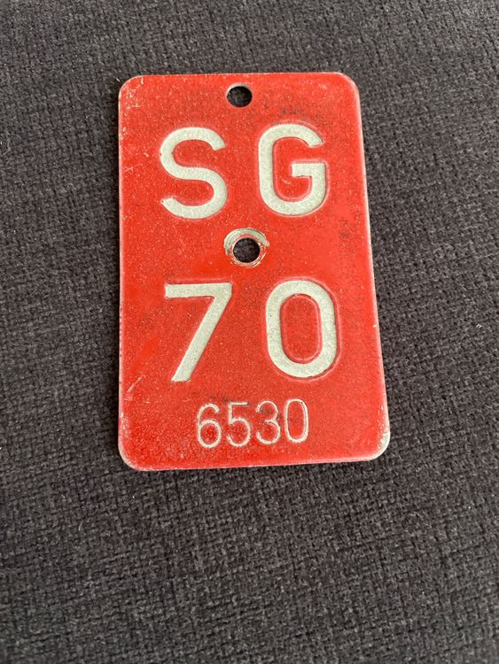 Velonummer SG 70 | Kaufen auf Ricardo