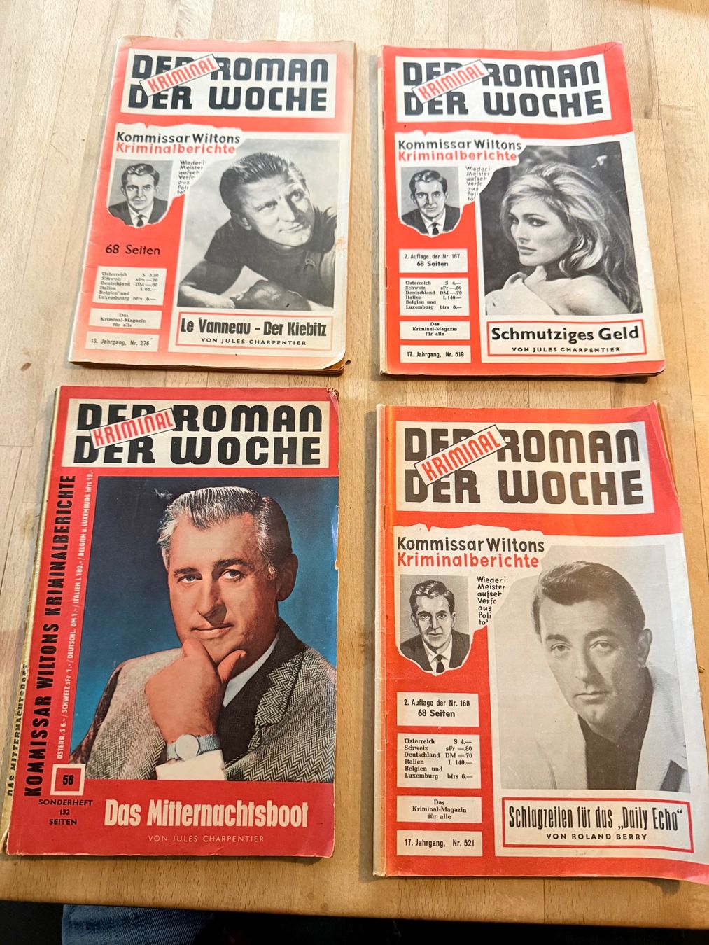 4 Krimi Romane der Woche, 50 / 60er Jahre, Vintage (Gebraucht) in Zürich für CHF 1 – mit ...