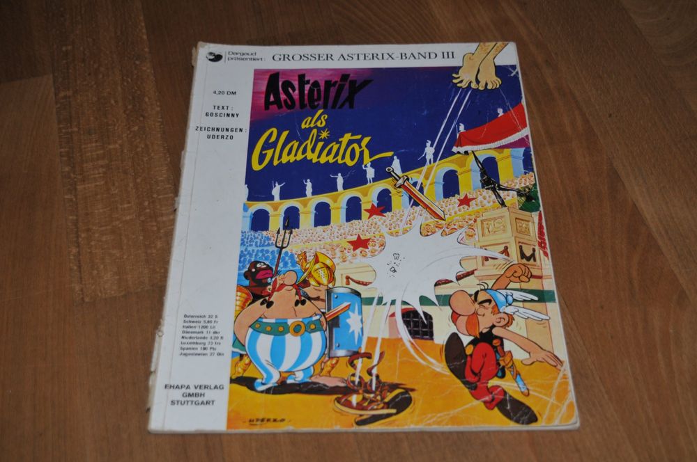 Asterix als Gladiator - Band 3 - alt und viel gelesen (Gebraucht) in Winterthur für CHF 4.9 ...
