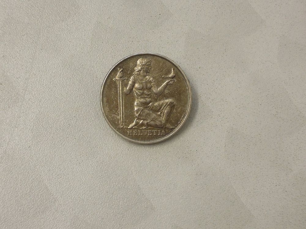 Gedenkmünze 5 Franken als Anstecker 835% Silber sehr selten | Kaufen auf Ricardo