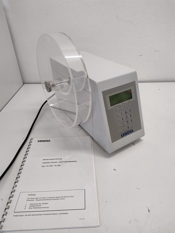 Friabilitätstester von Erweka, Typ TA 100 (Gebraucht) in Niederdorf für ...