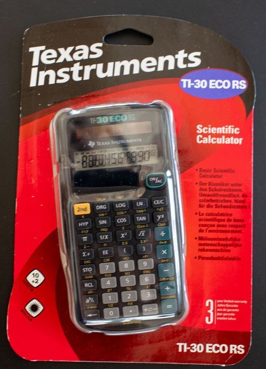 Texas Instruments TI-30 ECO RS (Neu und originalverpackt) in Meilen für ...