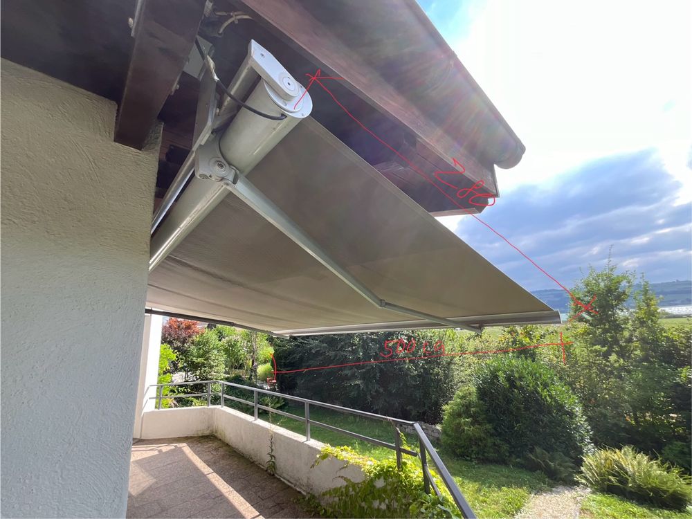 Stobag Markise ca. 2.8x5m, Sonnenschutz Terrasse Garten (Gebraucht) in Zürich für CHF 166 – nur ...