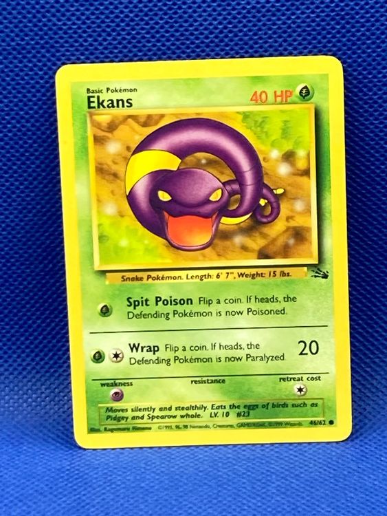 Pokemon BASE SET - FOSSIL / Ekans 46 / 62 EN - (EX) (Gebraucht) in Baar ...