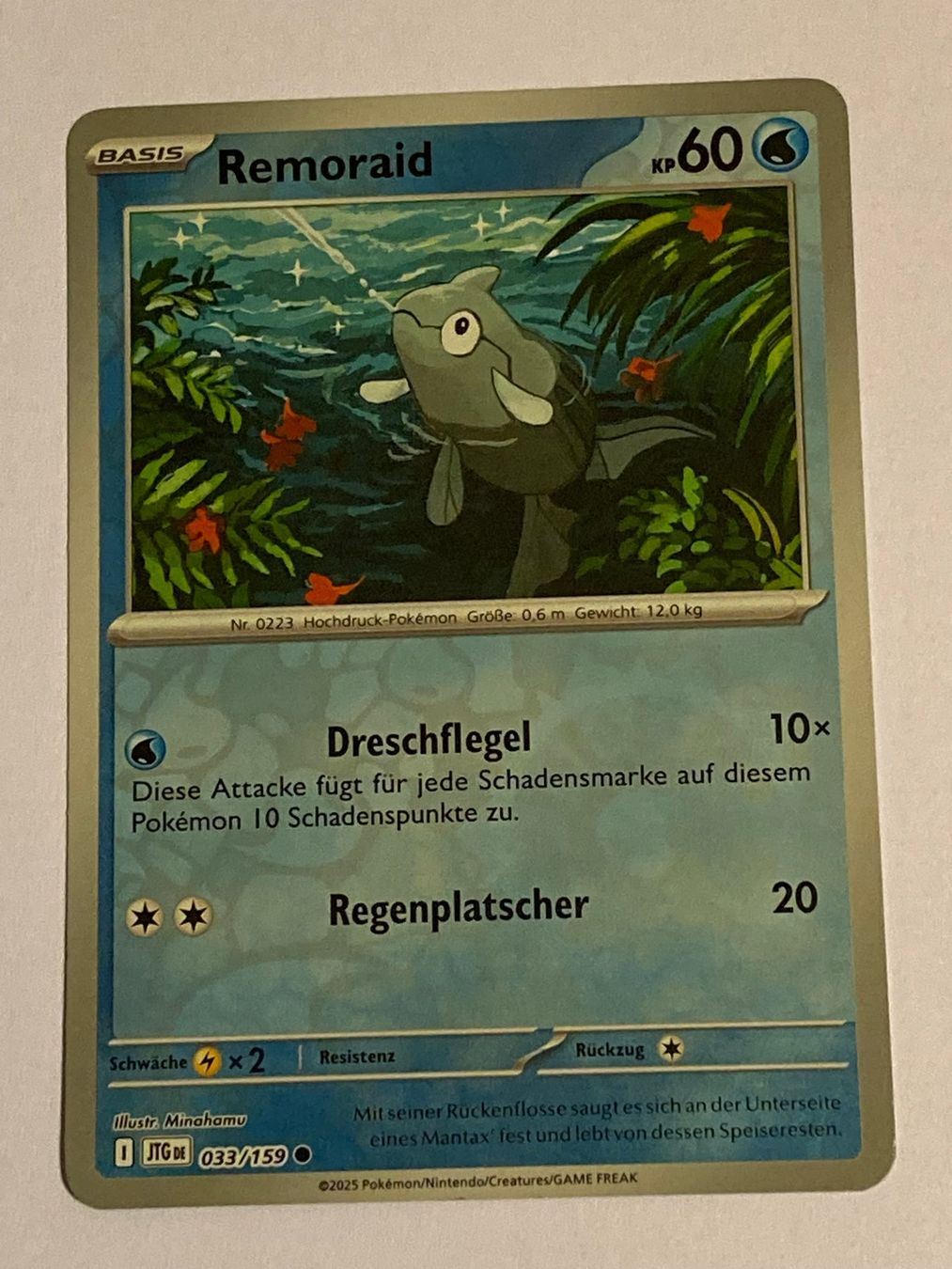Pokemon REISEGEFÄHRTEN Remoraid 033 / 159 DE Reverse Holo (Neu (gemäss ...