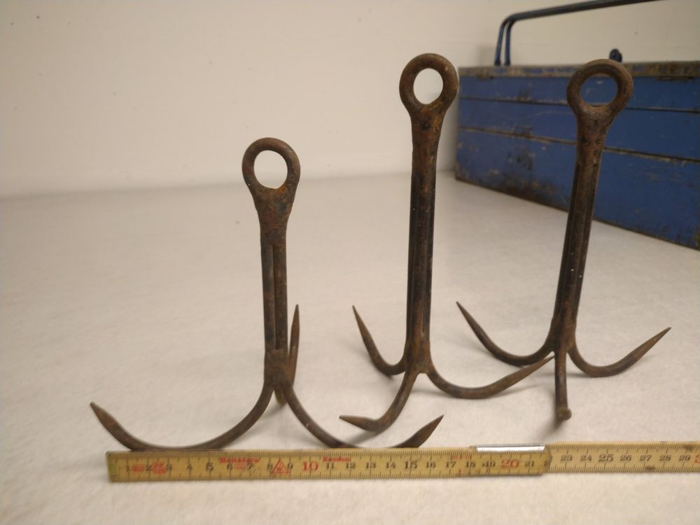 Anker, Enterhaken, Antiker Butcher Hook, 3 Stück (Gebraucht) in für CHF ...