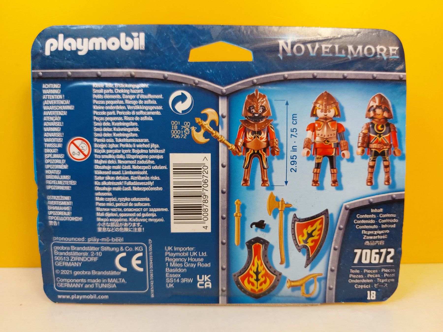 PLAYMOBIL 70672 Ritter Novelmore 3er Set Burnham Raiders NEU (Neu und ...