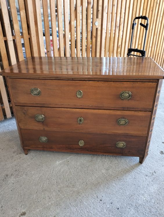 COMMODE BAROQUE RESTAURER AVEC MARQUETERIE SERRURE FERME TOU | Kaufen ...