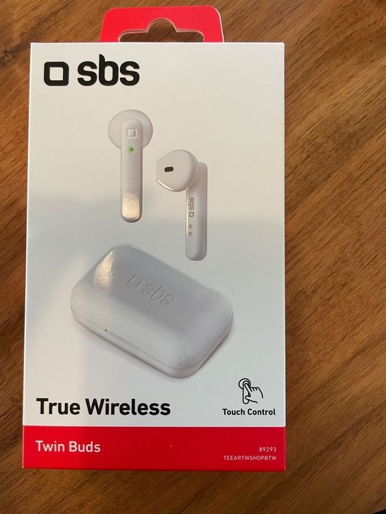 Kopfhörer SBS TWIN BUDS (In-Ear, Bluetooth 5.0, Weiss) (Neu und ...