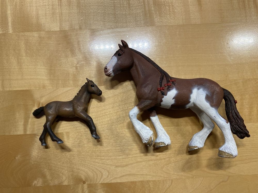 Schleich Tinker Stute mit Fohlen (Gebraucht) in Illnau für CHF 12 – mit Lieferung auf Ricardo kaufen