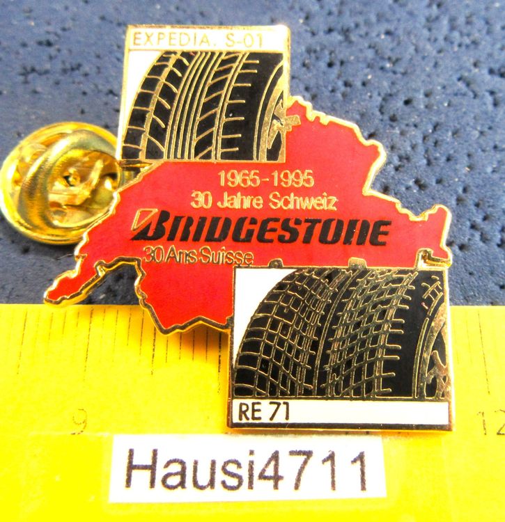 AUTO PIN AUTOPNEU BRIDGESTONE GOLDIG ENAMEL (Gebraucht) in Ettingen für ...