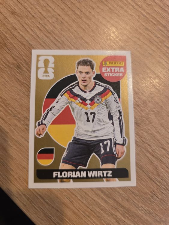 Panini FIFA Extra Sticker: Florian Wirtz Gold WM 2026 (Gebraucht) in ...
