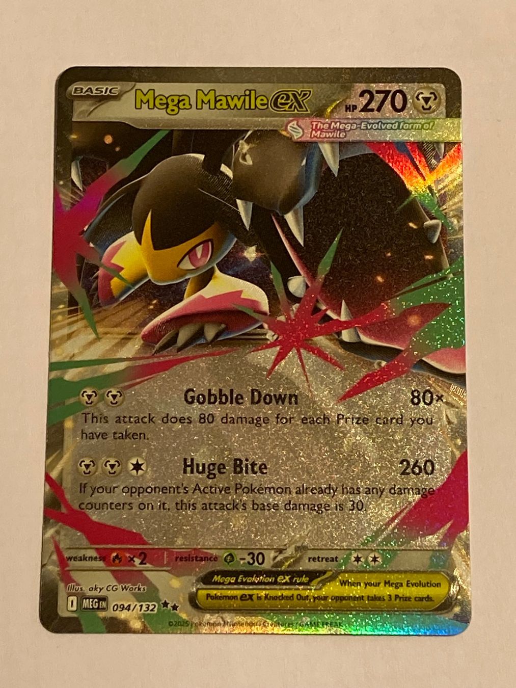 Pokemon MEGA EVOLUTION Mega Mawile ex 094 / 132 🇬🇧 EN (Neu (gemäss ...