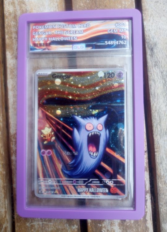 Pokemon Gengar CustomCard Le Cri - Der Schrei - The Scream (Neu (gemäss ...