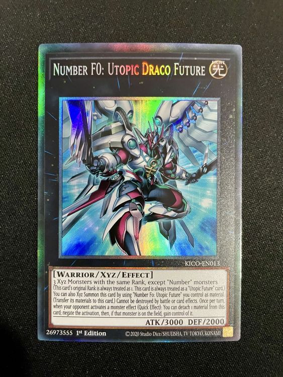 Yu-Gi-Oh! Number F0: Utopic Draco Future Collector Rare (Neu (gemäss ...
