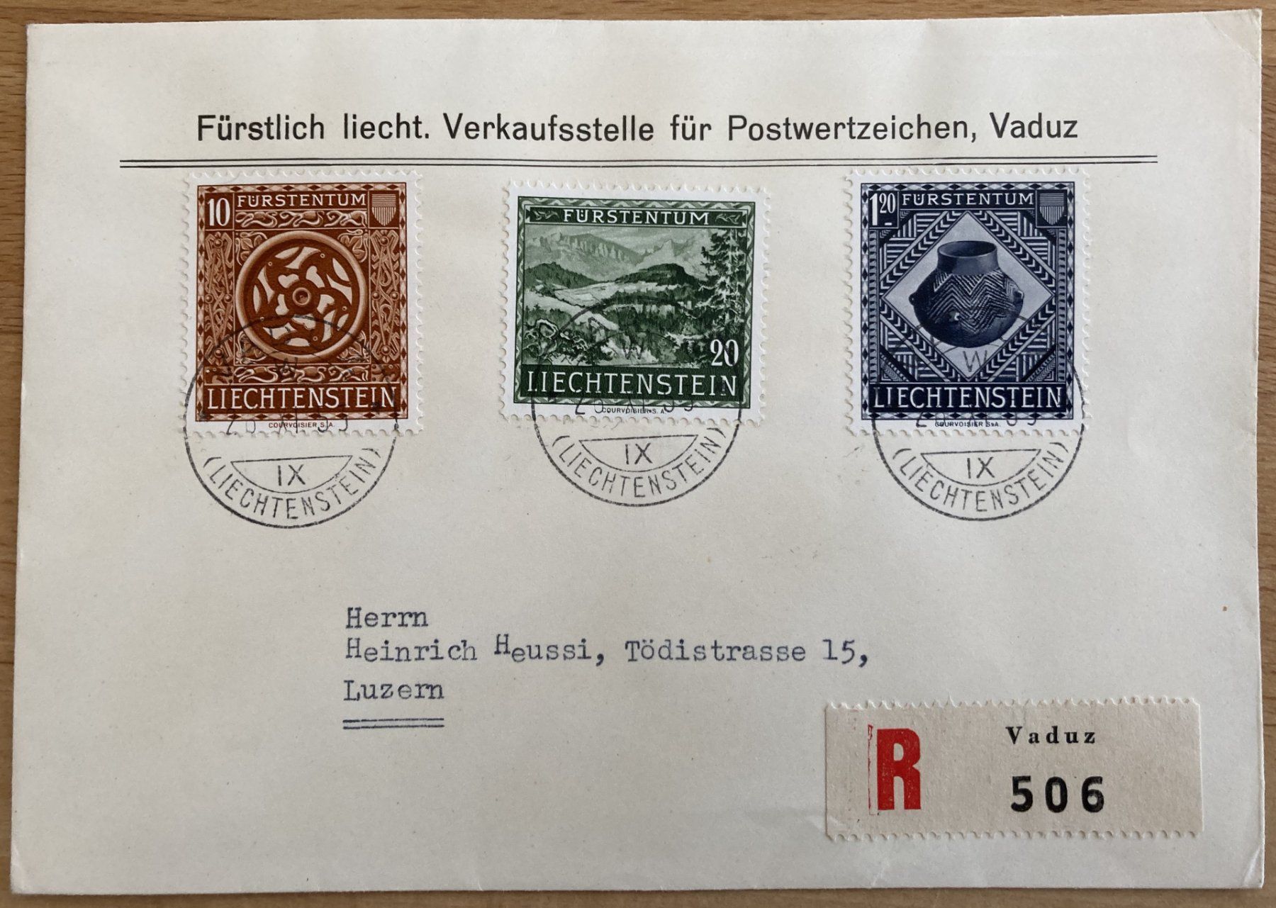 R-FDC FL 1953 Prähistorische Funde, SBK 275 Fr. (Gebraucht) in Flawil für CHF 39 – mit Lieferung ...