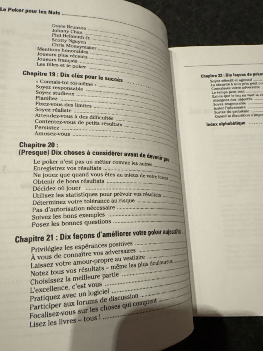 Livre: Le Poker pour les Nuls-Comme neuf-Pour collection 59 (D'occasion ...