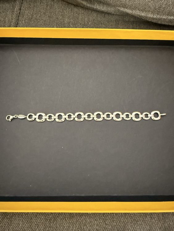 Fossil Bracciale argento con maglie quadrate eleganti (Gebraucht) in ...