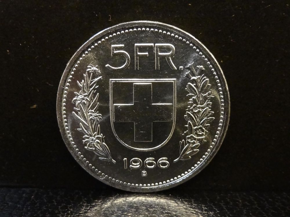 5 Franken Silber 1966 Fünfliber Münze (Gebraucht) in Kerzers für CHF 25 – mit Lieferung auf ...