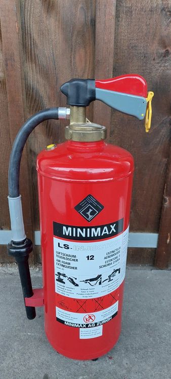 Feuerlöscher Minimax Luftschaum LS.INJECTOR 12 Liter (Gebraucht) in ...