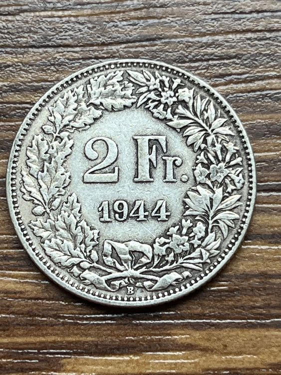 2 Franken 1944 (Gebraucht) in Zürich für CHF 6 – mit Lieferung auf Ricardo kaufen