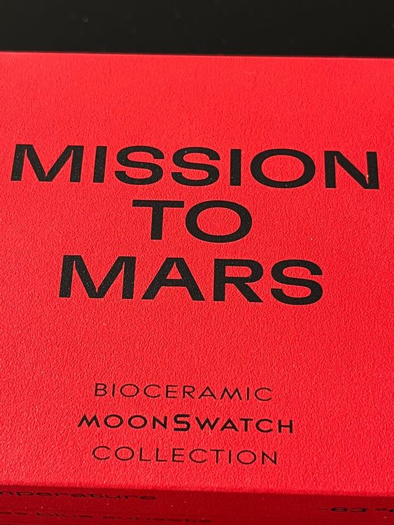 Swatch X Omega Bioceramic Moonswatch Mission To Mars (Gebraucht) in ...