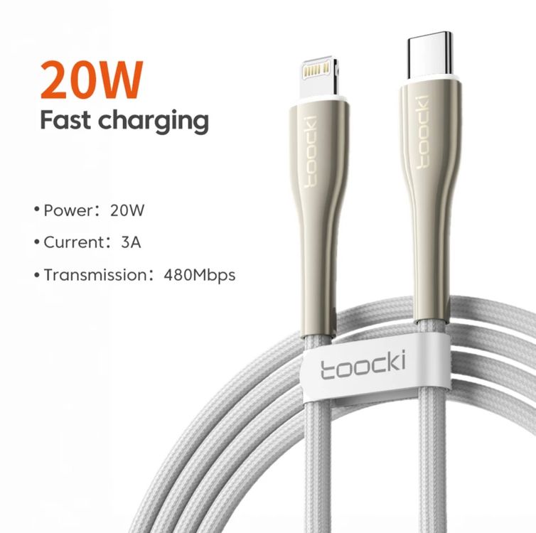 Toocki 20W PD USB C Kabel für iPhone 14 13 12 Pro Max (Neu und ...