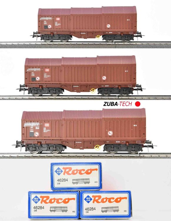 Roco 3x Teleskophaubenwagen DB H0 GS mit OVP | Kaufen auf Ricardo