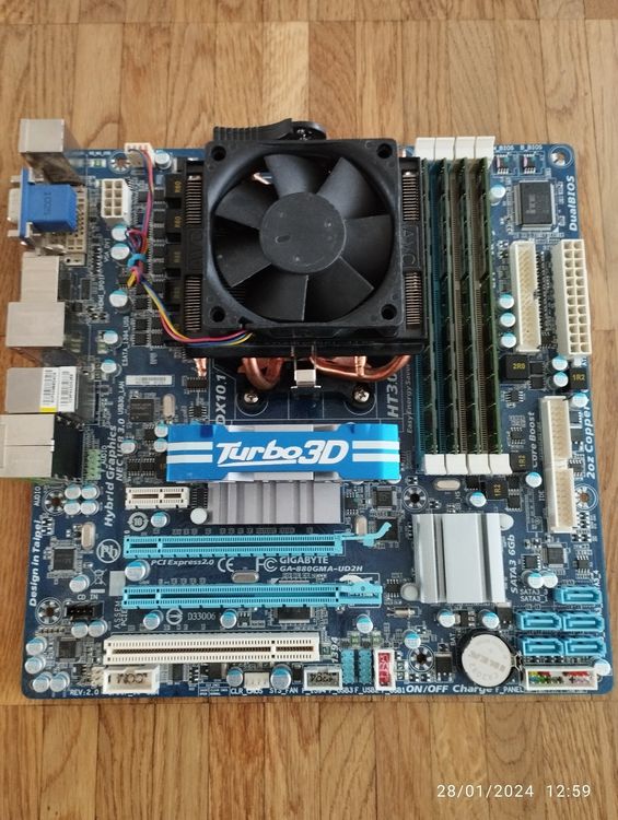Gigabyte AM3 Mainboard mit CPU und 16 GB Ram (Gebraucht) in Bülach für CHF 36 – mit Lieferung ...