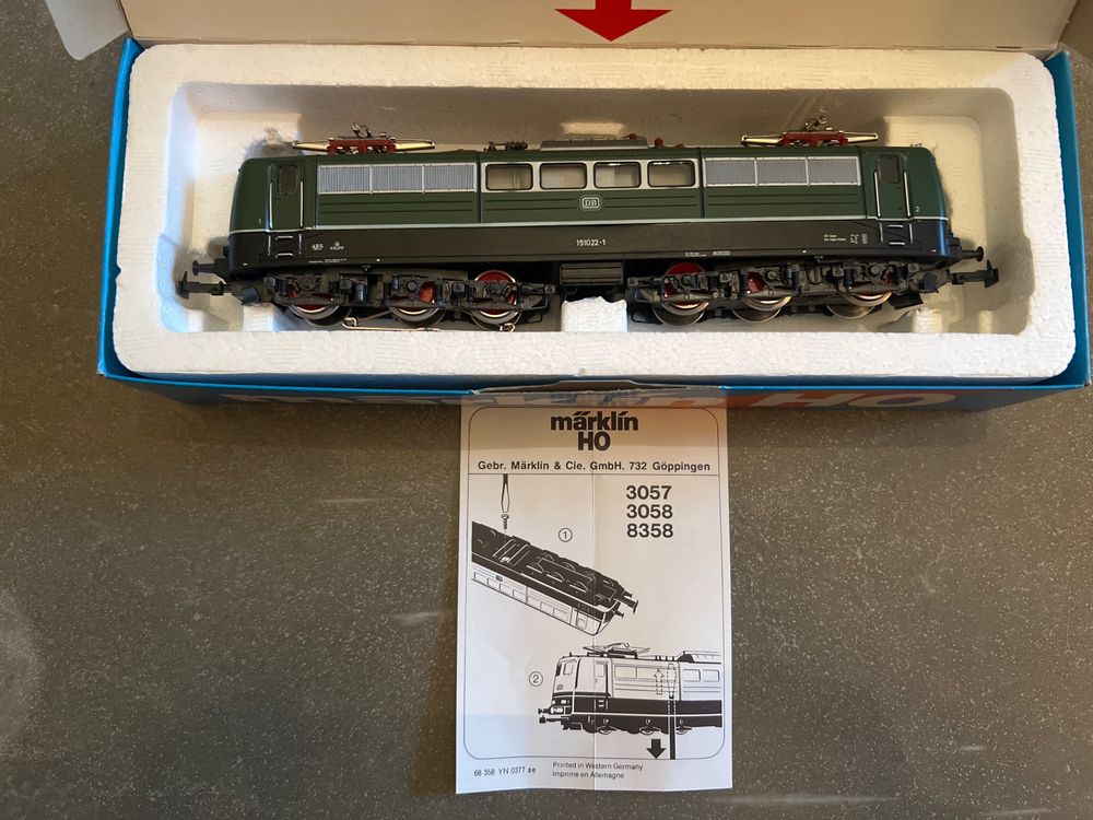 Märklin HO 3057 E-Lok BR 151 der DB | Acheter sur Ricardo
