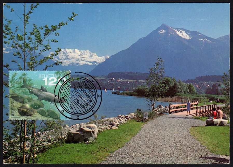 Maximumkarte EUROPA - Thunersee-Balchen (Neu (gemäss Beschreibung)) in ...