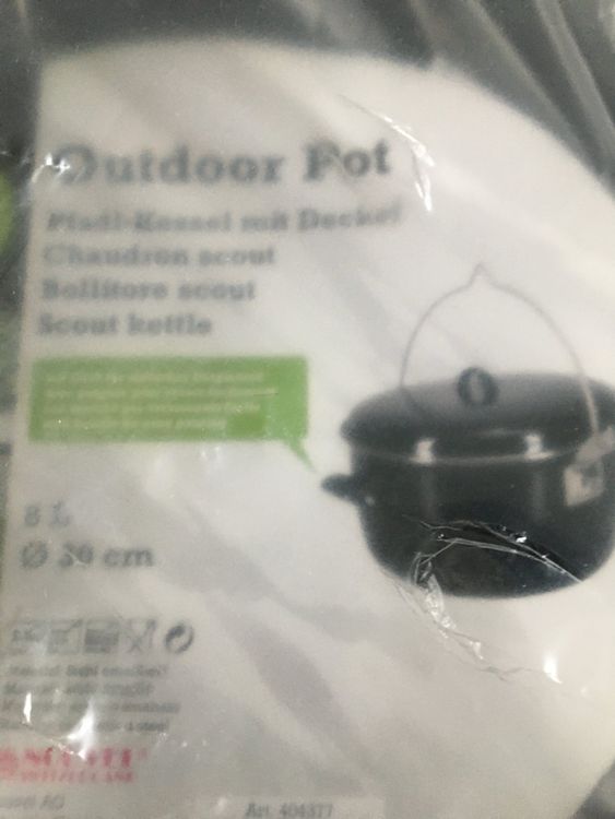 Neuer Outdoor Kochtopf Pfadi-Kessel 8L 30 cm🔥Durchmesser (Neu und ...