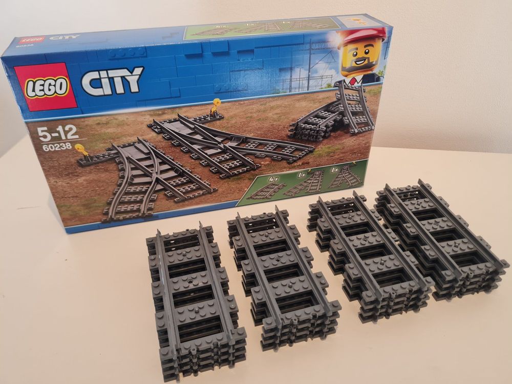 LEGO City Zug Weichen 60238 plus 16x gerade Schienen | Kaufen auf Ricardo