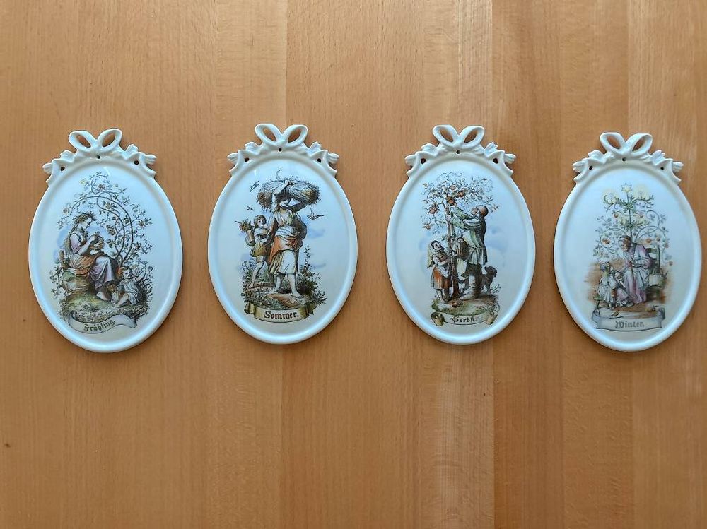 Bilder aus Porzellan vintage Jahreszeiten (Gebraucht) in Abtwil SG für ...