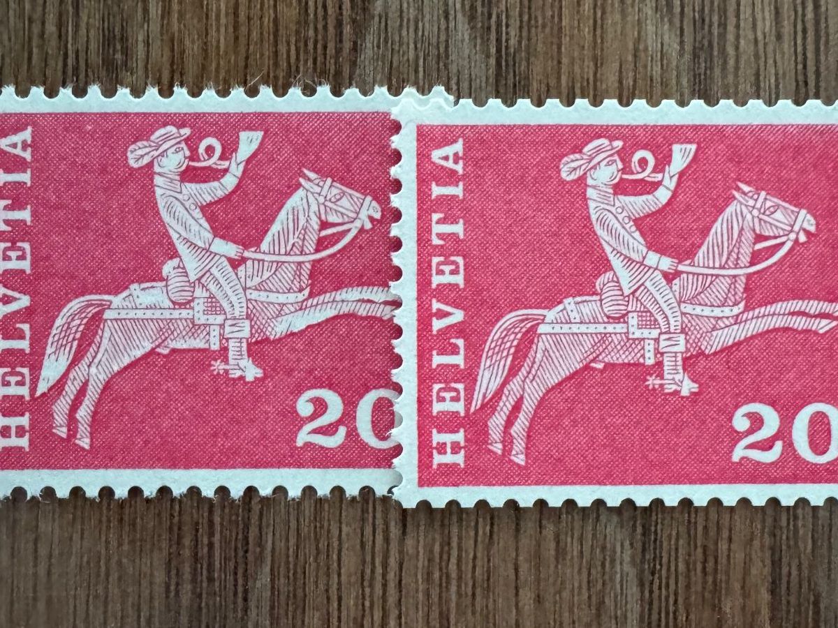 Nr. 358RL, 358RLM, PA, Punkt im Knie, Kontr-Nr. nicht auf (Neu (gemäss ...