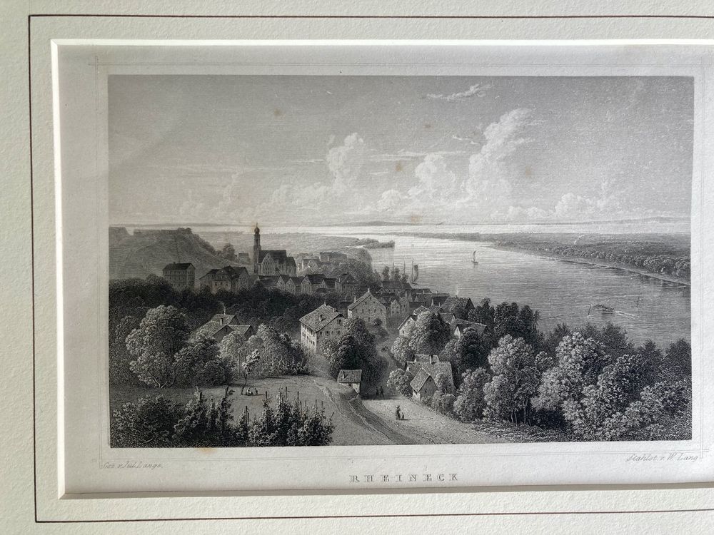 Stahlstich Rheineck (Gebraucht) in Ermensee für CHF 20 – mit Lieferung auf Ricardo kaufen