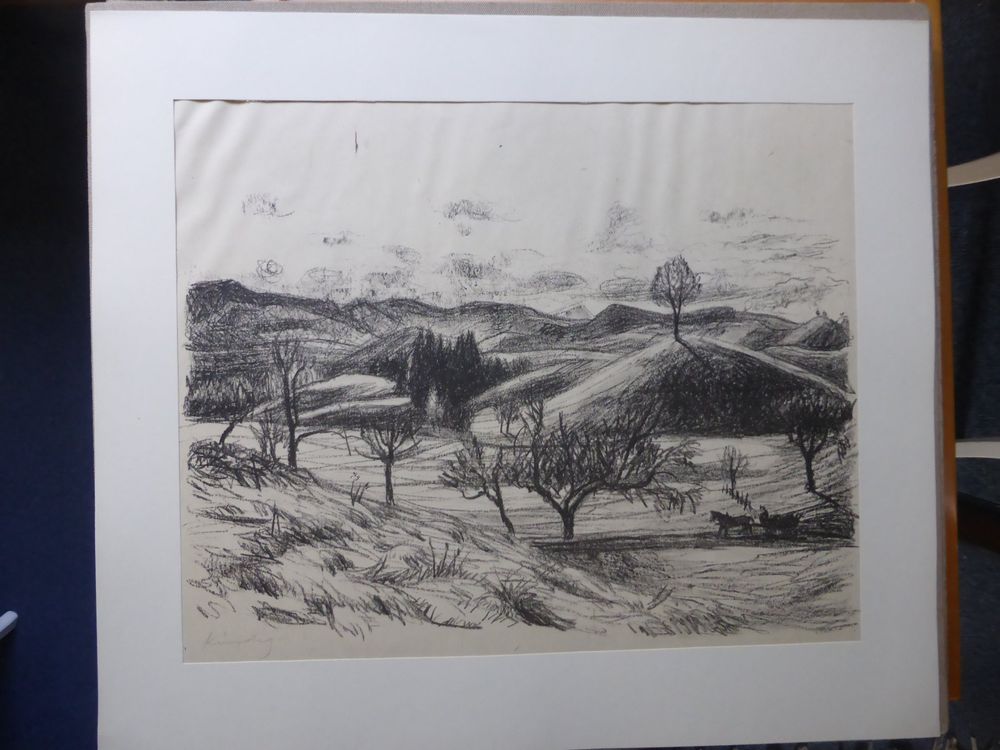 Reinhold Kündig (1888- 1984) - "Schönenberg" Lithografie (Neu (gemäss Beschreibung)) in ...