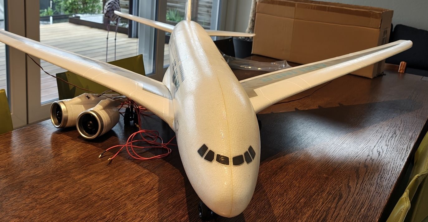 A380 RC-Flugzeug, unbenutzt Spannweite ca. 1.6m mit 4 inprop (Neu ...